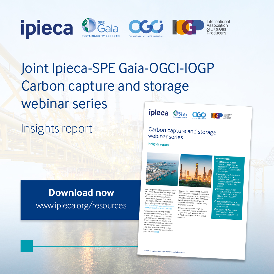 Key takeaways and recordings from joint Ipieca-OGCI-SPE Gai-IOGP CCS ...