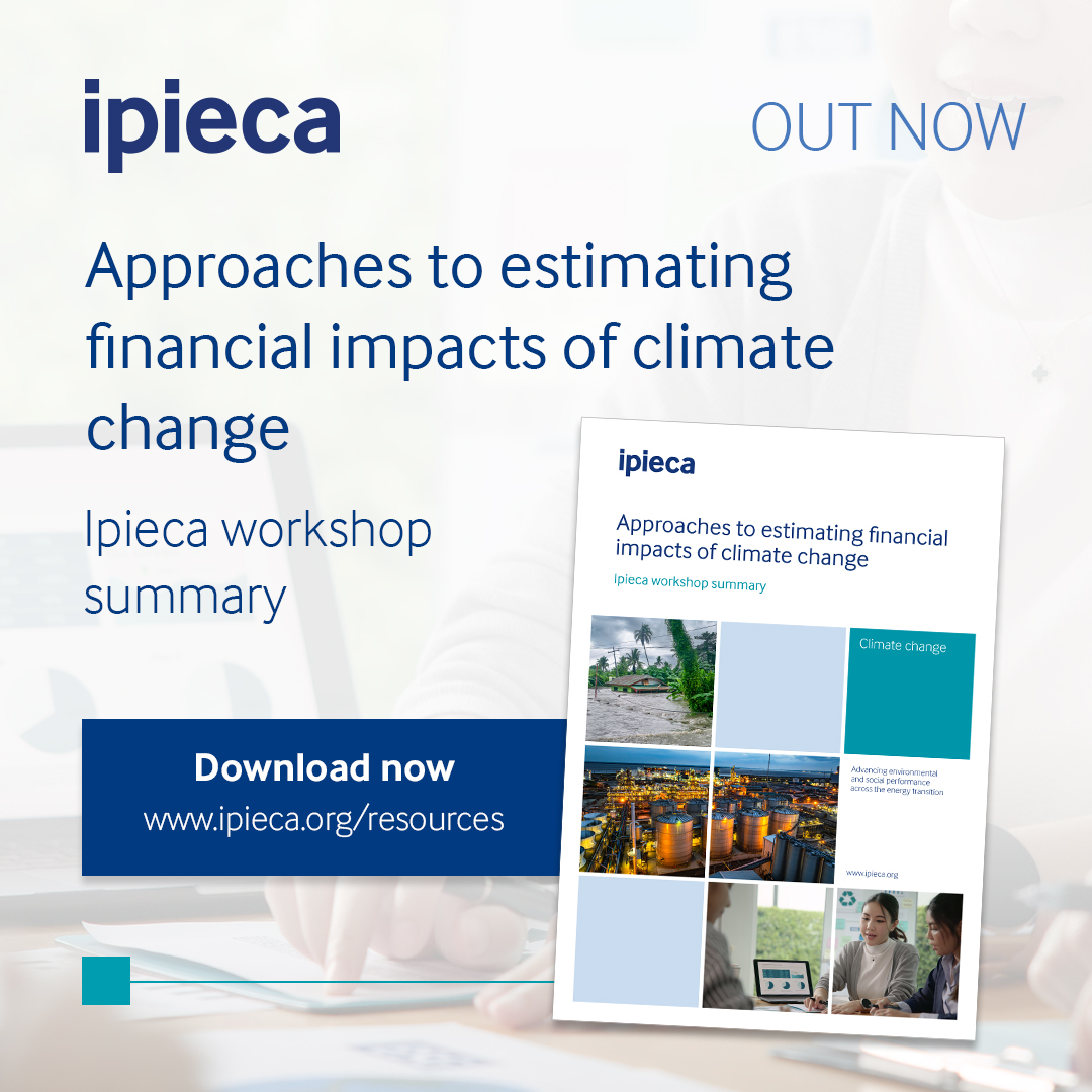 Approaches to estimating financial impacts of climate change | Ipieca