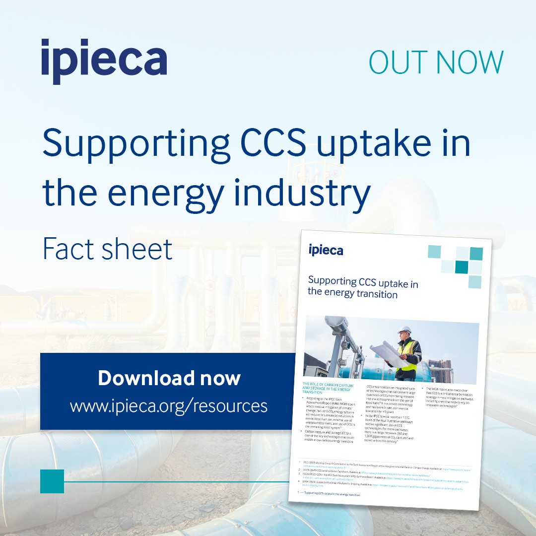 Ipieca publishes fact sheet on supporting CCS uptake in the energy ...