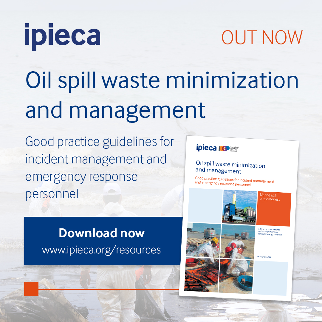 Oil spill waste minimization and management | Ipieca